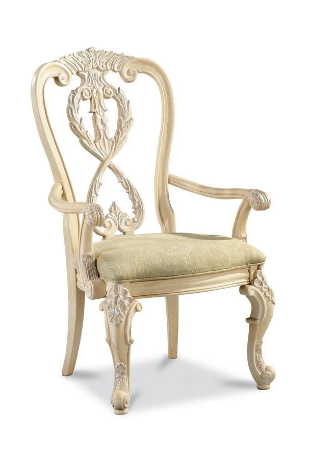 Pulaski Royale Silver Bisque Arm Chair PF-618271 at Homelement.com