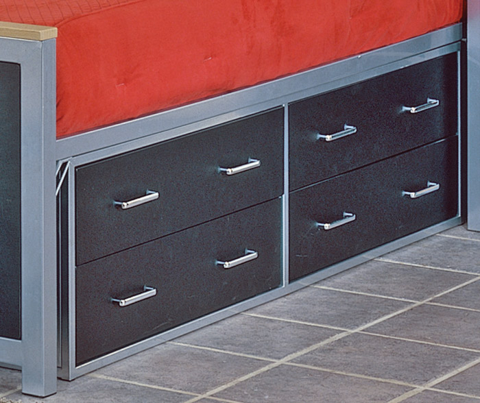 Homelegance Lucas Metal Toy Box Understorage 812BK-T at Homelement.com