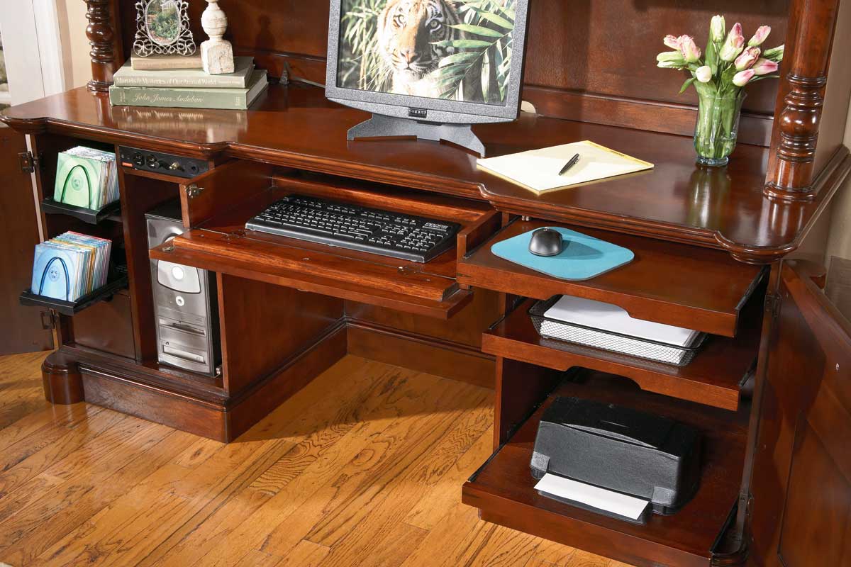 Homelegance Yorkshire Computer Credenza and Hutch 8551-7 at Homelement.com