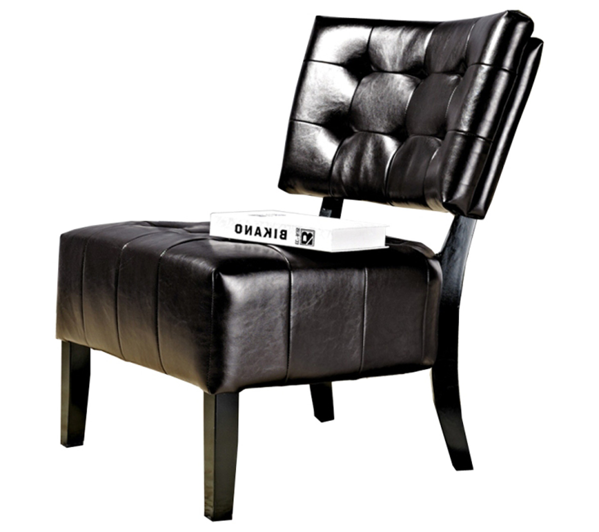 Abbyson Living Bentley Bonded Leather Armless Chair AB-LI-S115-CH at ...