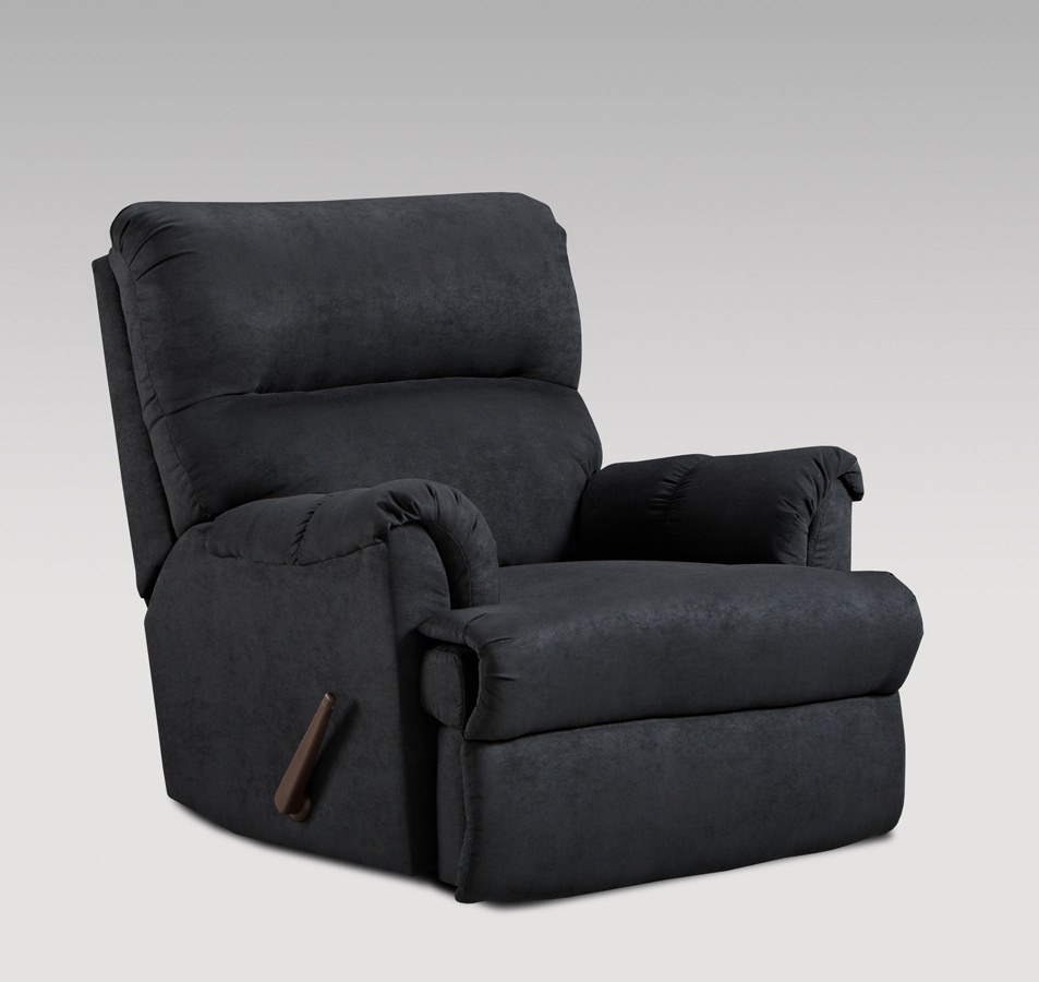 Apollo Recliner Aruba Black Chaise Rocker Recliner 2155-BK at ...
