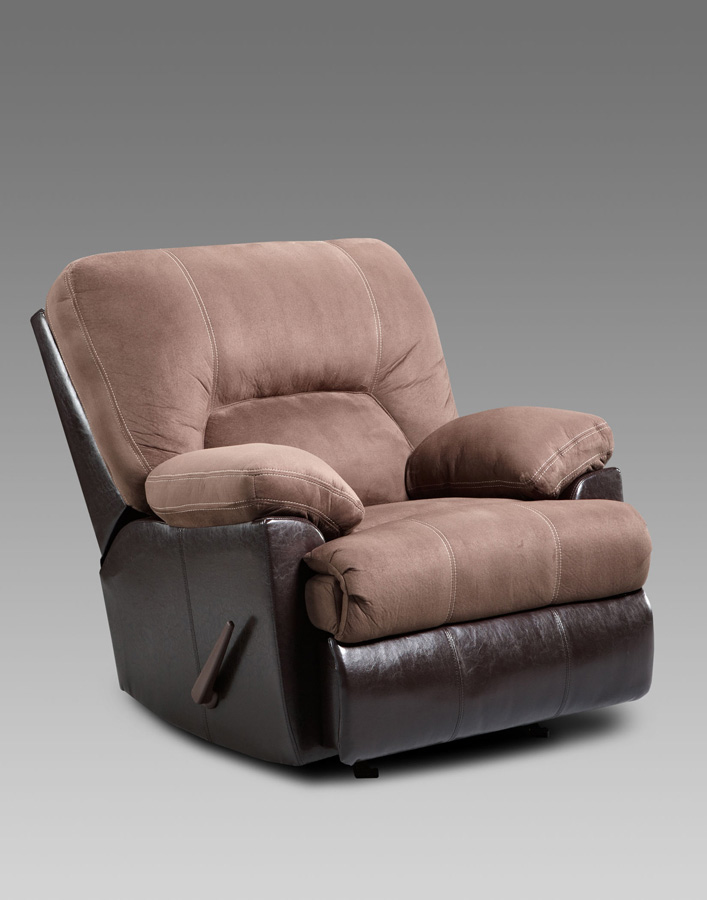 Apollo Recliner Laredo Chocolate Chaise Rocker Recliner 2800-CH at ...