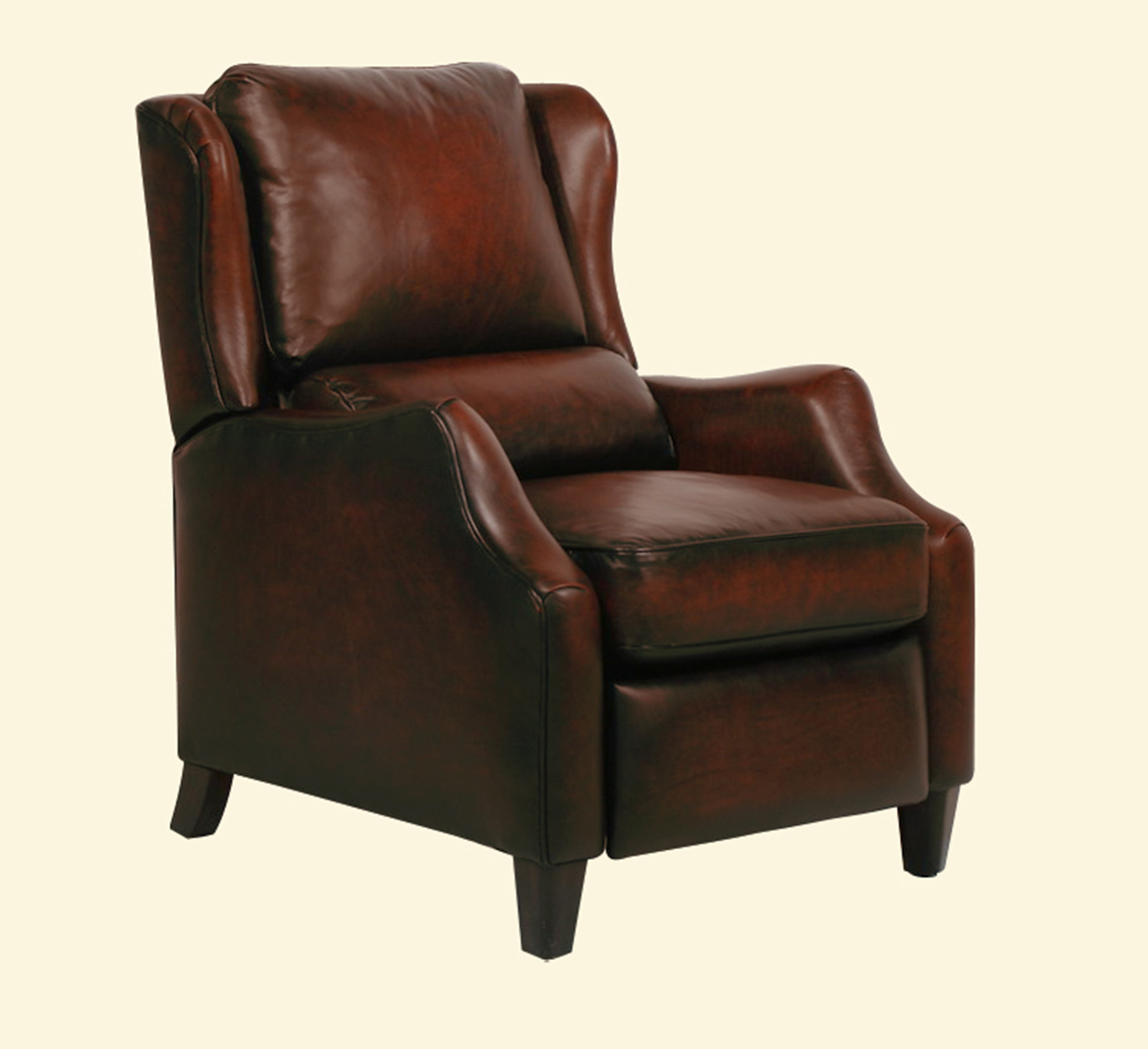 Barcalounger Berkley ll Vintage Reserve Leather Recliner - Bordeaux 7 ...