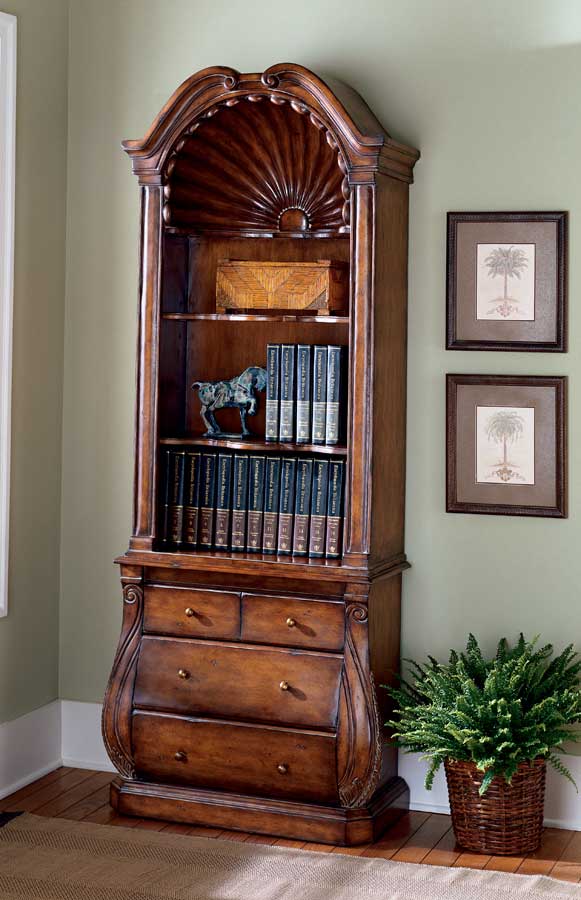 Butler Heritage Bombe Bookcase BT-690070 at Homelement.com