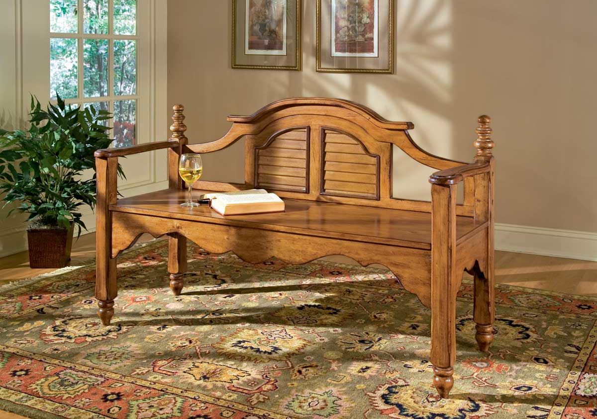 Butler Saddle Pine Bench BT-1402002 at Homelement.com