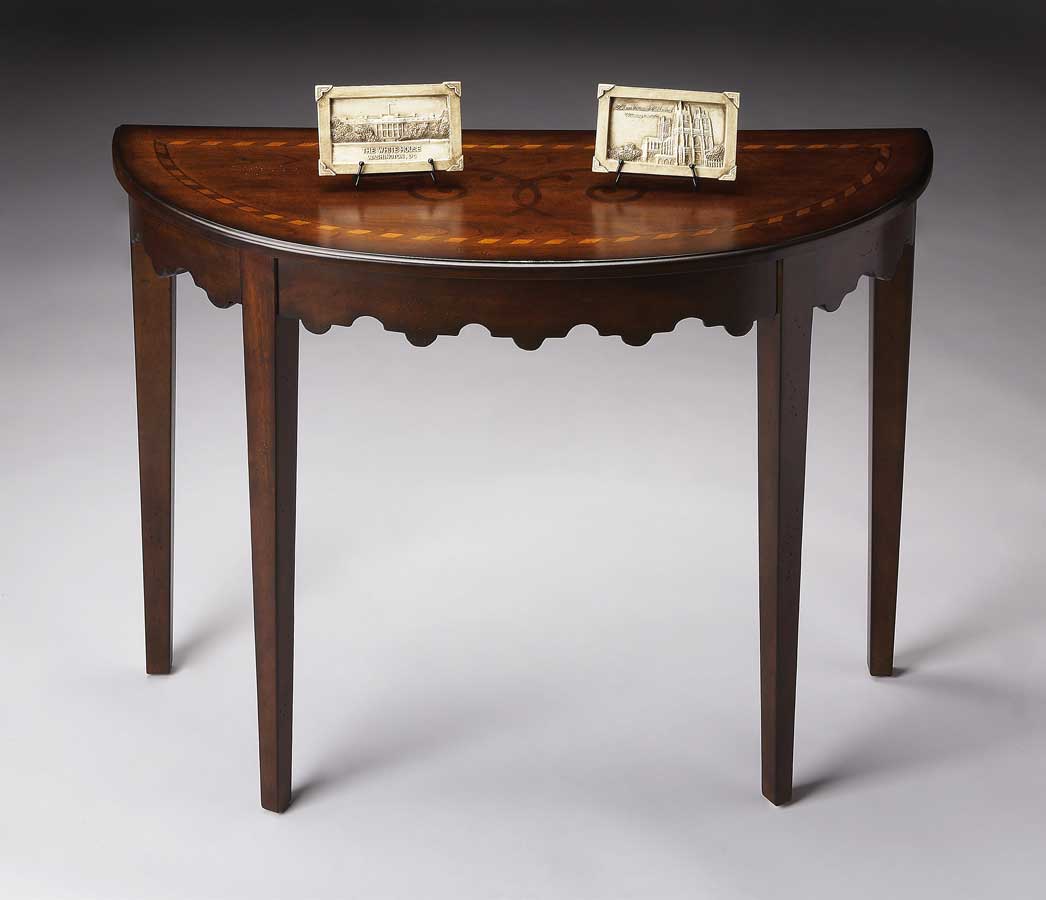 Butler 3101024 Plantation Cherry Demilune Console Table BT-3101024 at ...