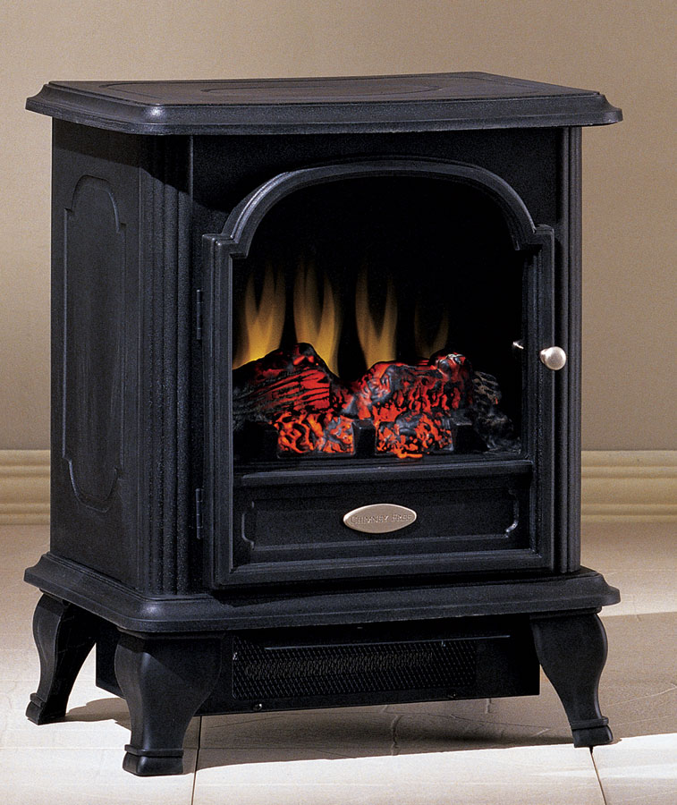 Victoria Black Electric Stove Electric Fireplace -Classic Flame CFS ...