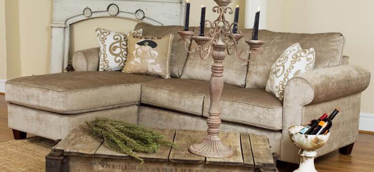 Carolina Girl Glamour Girl Sectional Sofa 3000-SO at Homelement.com