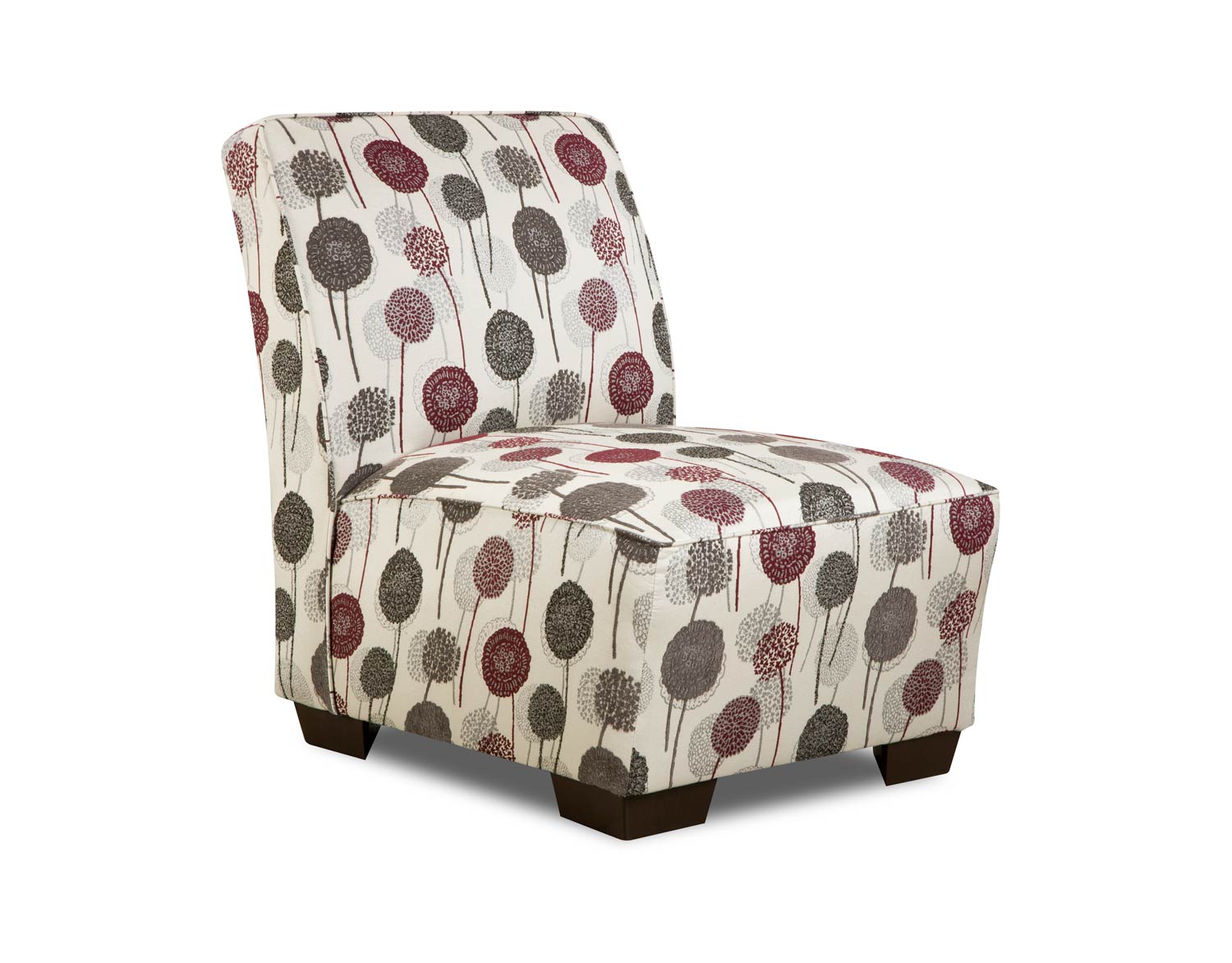 Chelsea Home Dandelion Armless Accent Chair - Wildrose Raspberry CHF ...