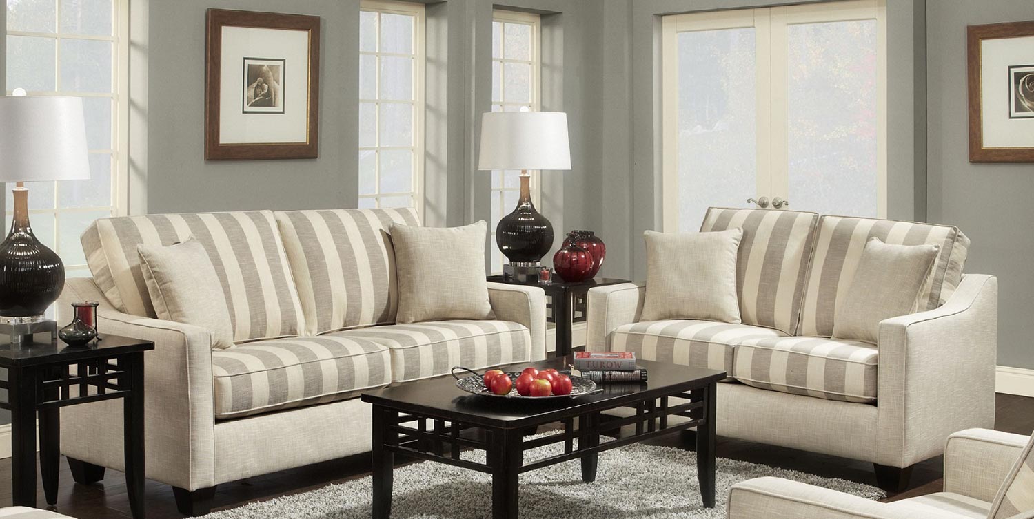 Chelsea Home Coe Sofa Set - Beige CHF-631139-Sofa-Set at Homelement.com