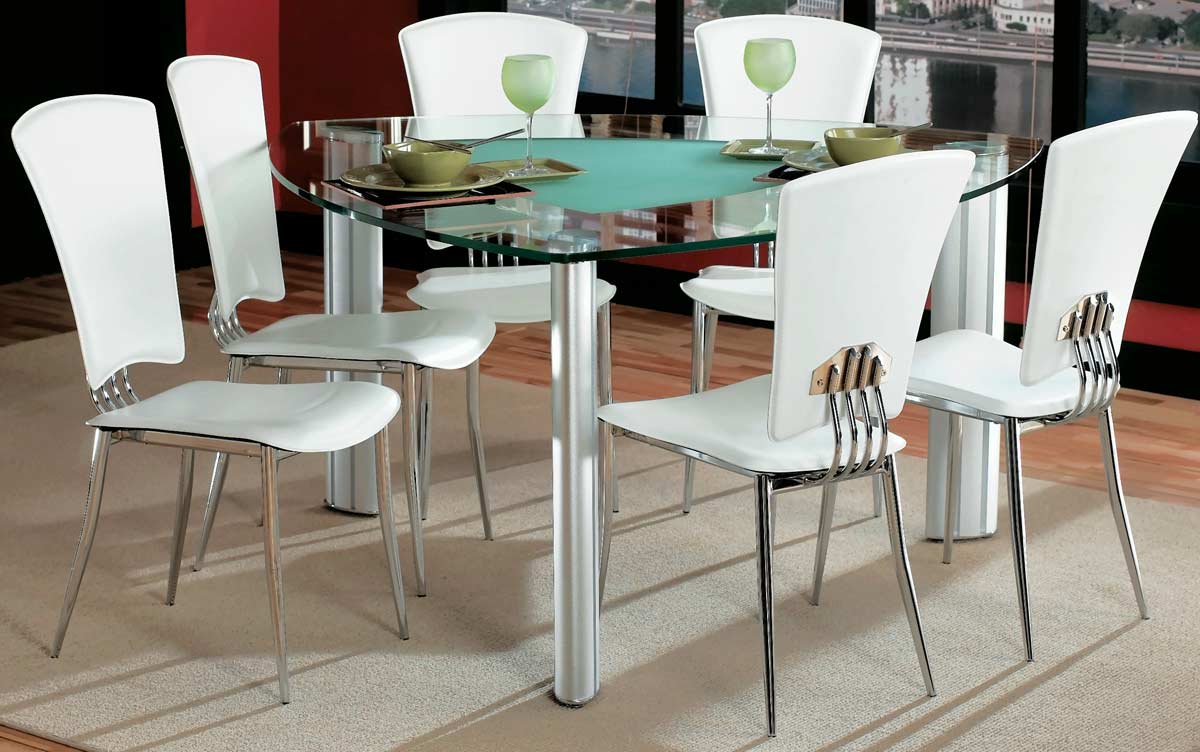 Chintaly Imports Tracy Triangle Dining Collection CI-TRACY-DT-575757 ...