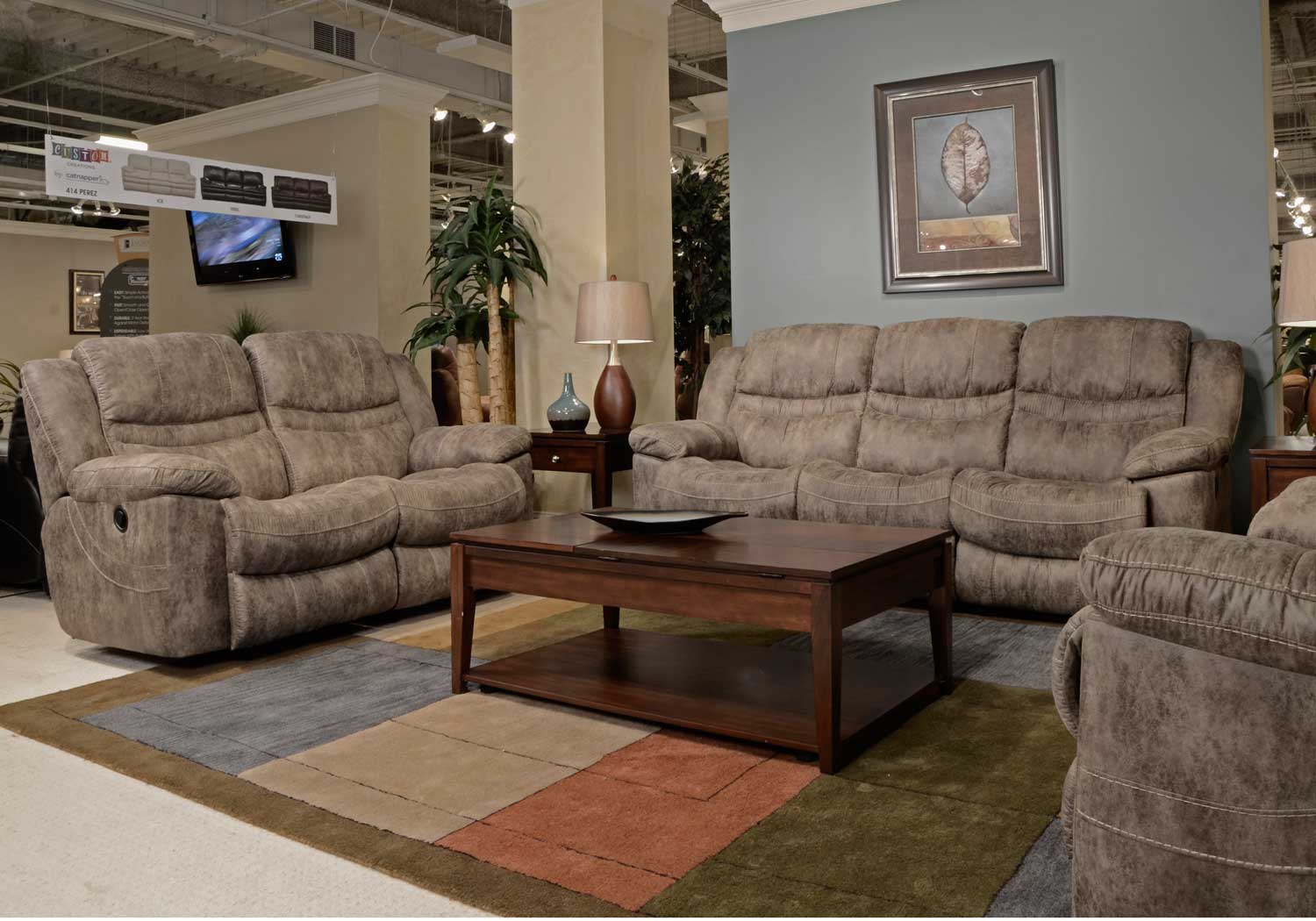 CatNapper Valiant Power Reclining Sofa Set - Marble CN-614045-Sofa-Set ...