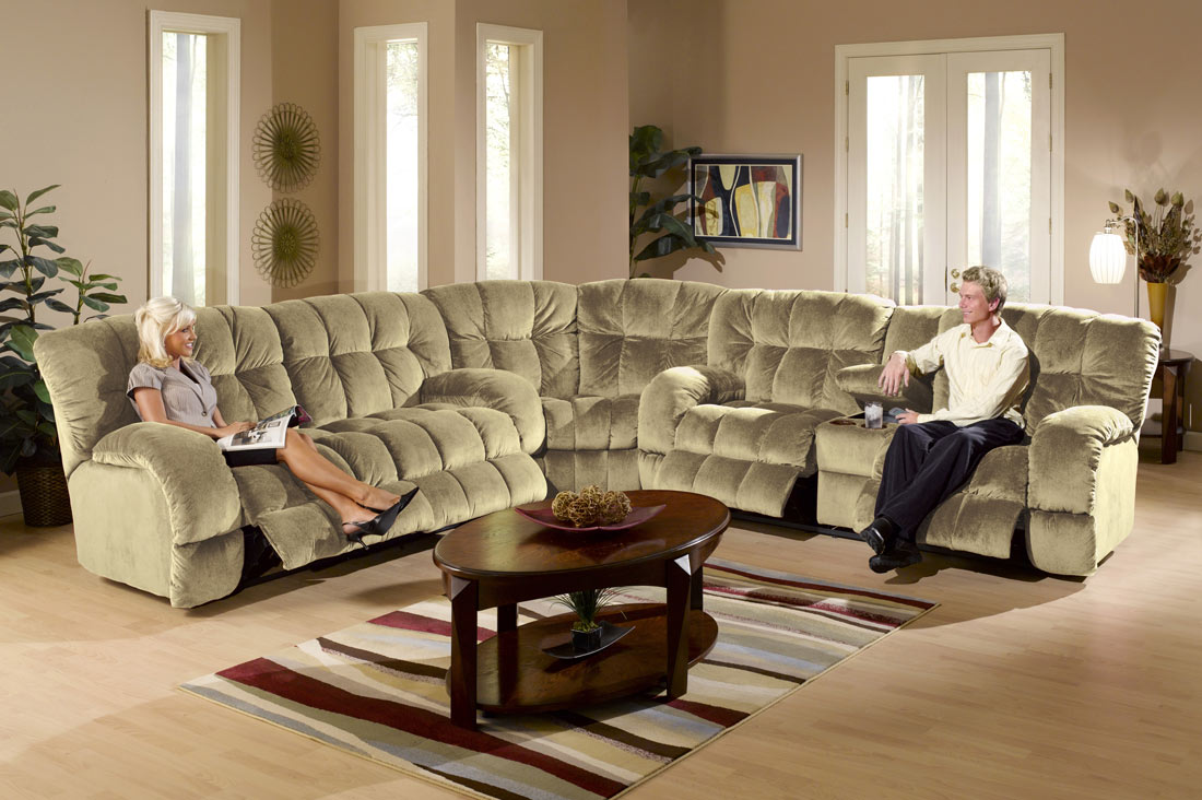 CatNapper Softie Sectional - Putty CN-374-Putty at Homelement.com