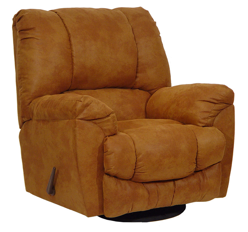 CatNapper Goliath Chaise Swivel Recliner - Rust CN-4611-5-Rust at ...