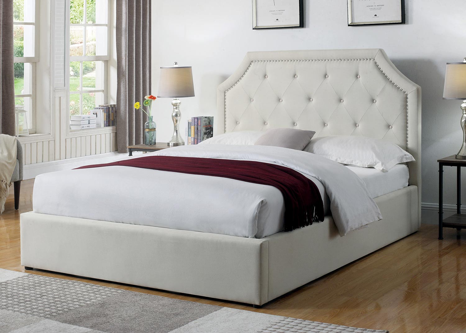 Coaster Hermosa Bed - Beige 301469-Bed at Homelement.com