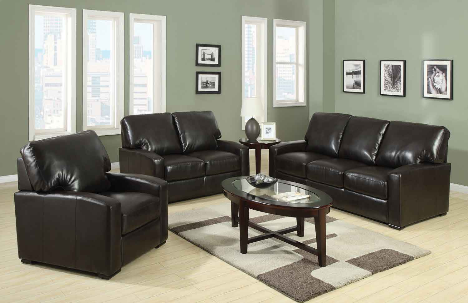 Coaster Kelsey Living Room Set - Rich Brown 504261-LivSet at Homelement.com