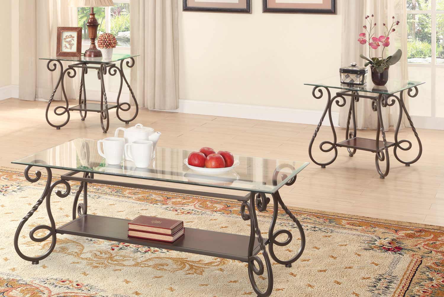 Coaster 700895 3PC Occasional Set - Bronze 700895 at Homelement.com