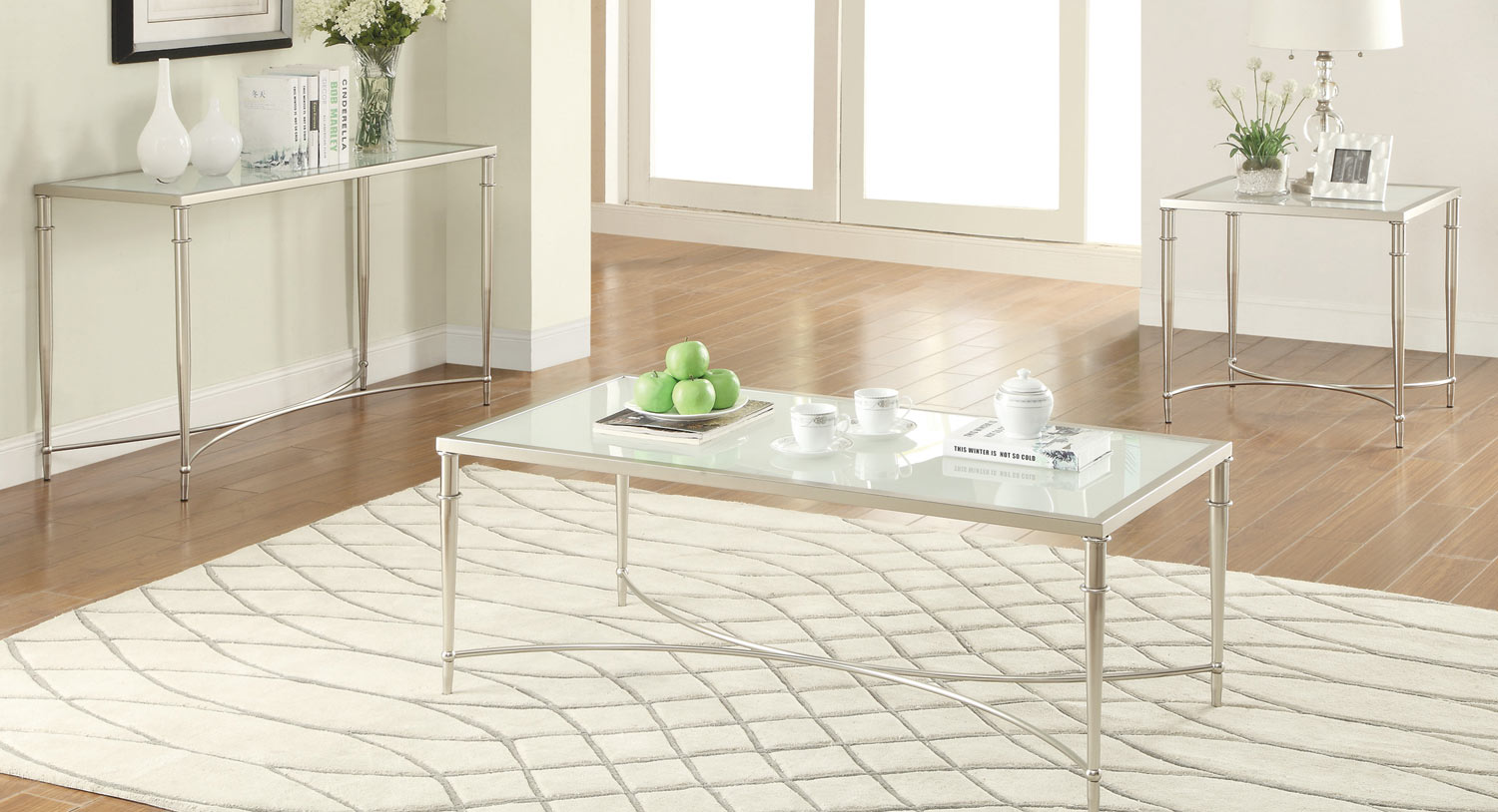 Coaster 703347 Occasional Set - Satin Nickel 703347-OCC-SET at ...