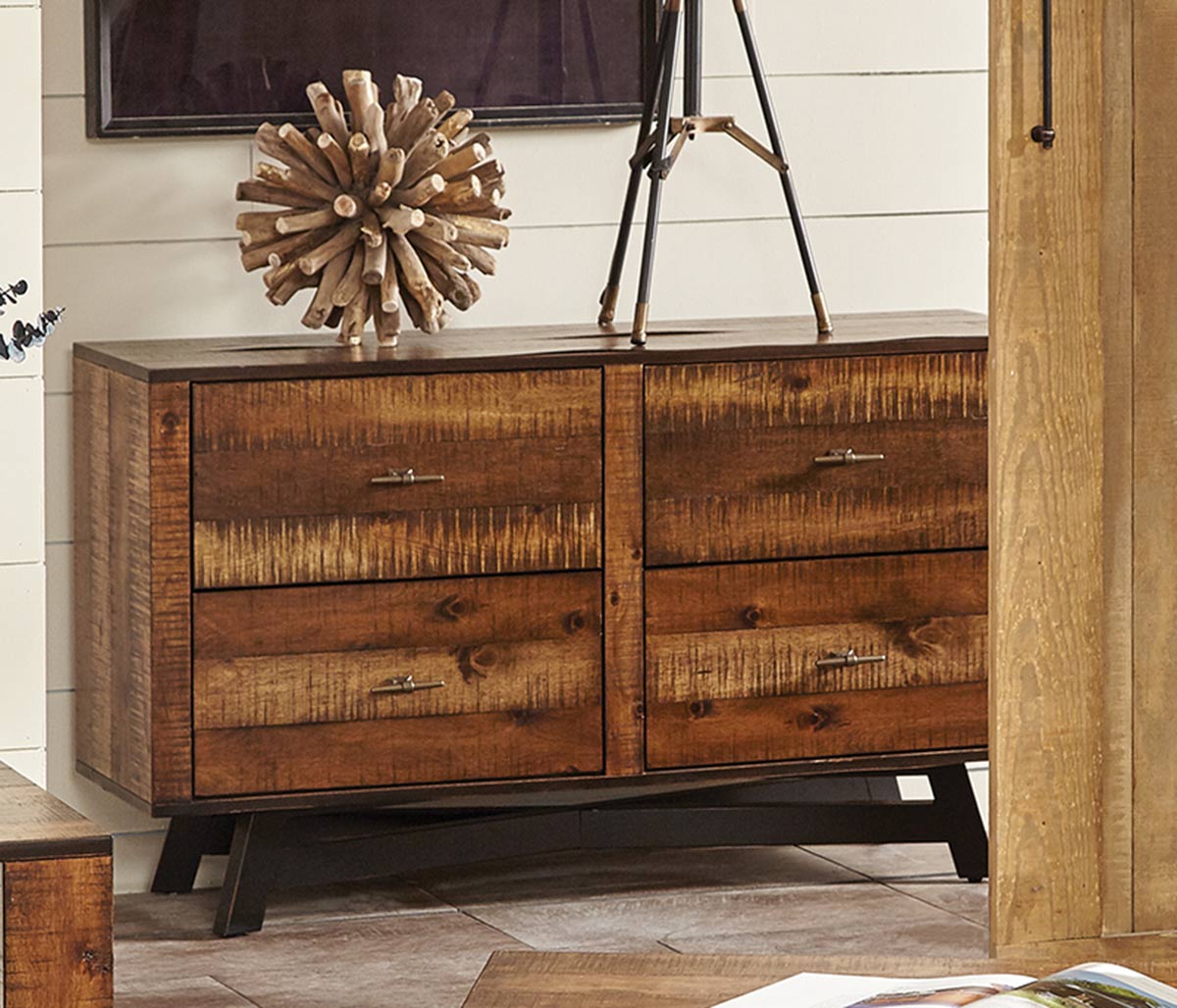 Coaster Montana Coffee Table Set - Tobacco/Black Sand-off 705637-Table ...