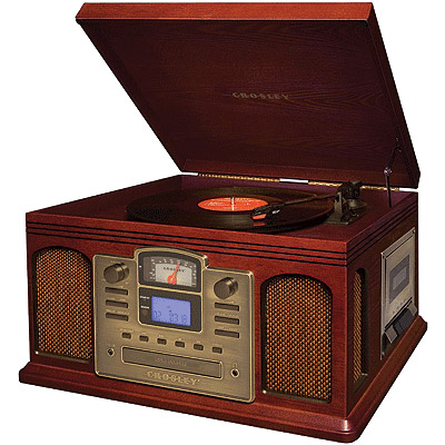 Crosley Director CD Recorder with Cassette Player - Cherry CR2405A-CH ...