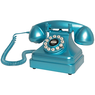 Crosley Kettle Classic Desk Phone - Blue CR62-BL at Homelement.com