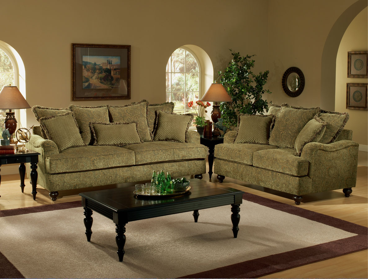 Chelsea 6701 Milo Moss Sofa Set 6701-MM-Sofa-Set at Homelement.com
