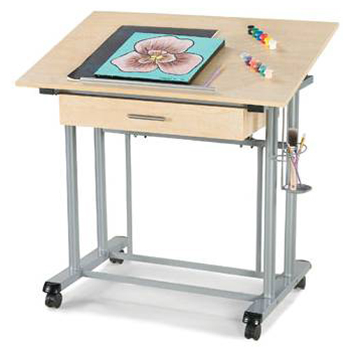 Home Styles Adjustable Drawing and Craft Table with Drawer 88-7053-01 ...