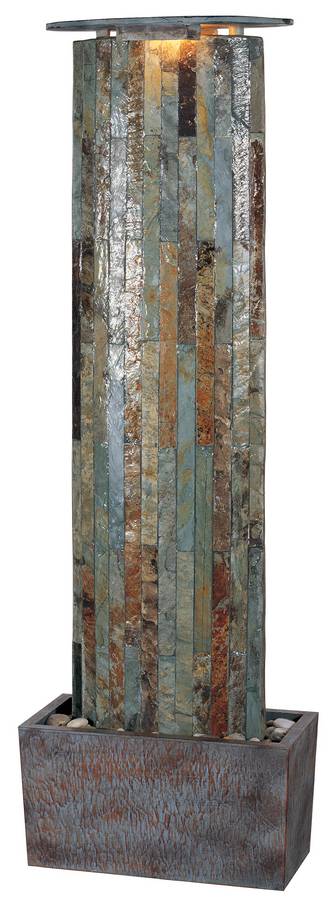 Kenroy Home Waterwall Floor Fountain 50255SL at Homelement.com