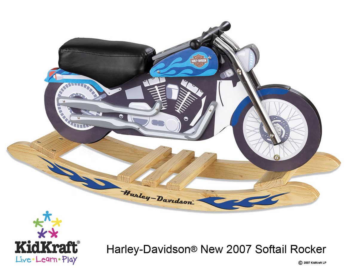 KidKraft Harley Davidson Blue Softail Rocker - Kidkraft 10015 at ...
