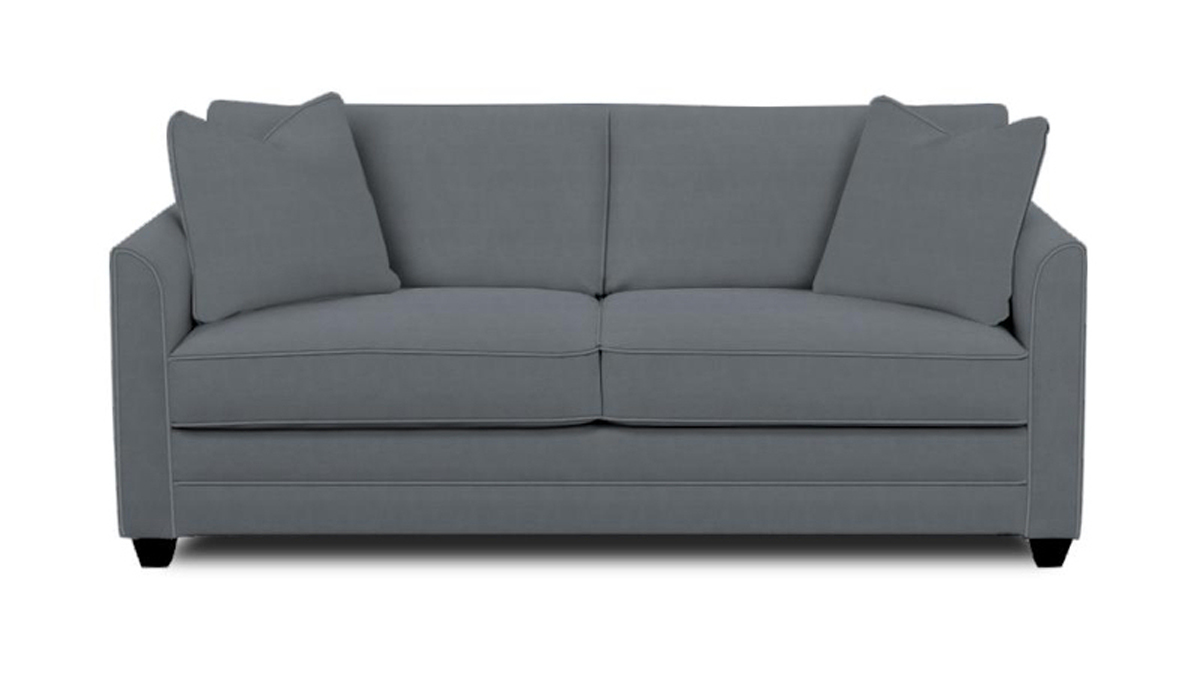 Klaussner Tilly Queen Inner Spring Sleeper Sofa - Microsuede Charcoal ...