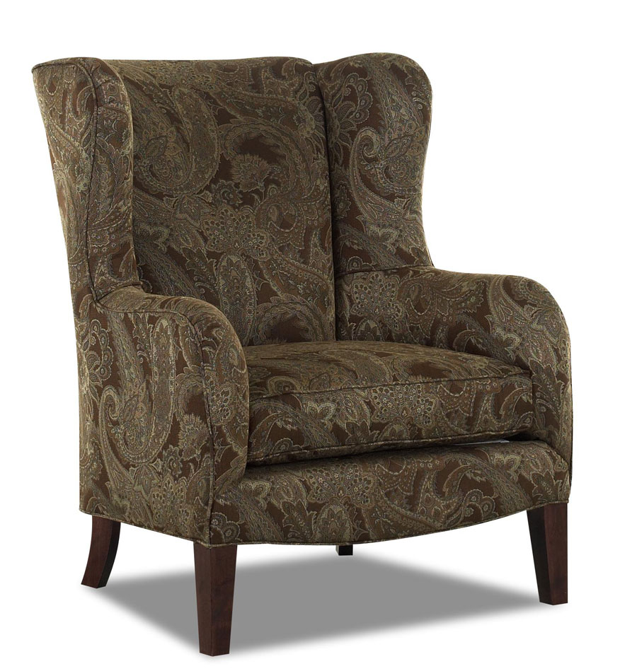 Klaussner Polo Chair - Ruins Espresso KL-770CHAIR at Homelement.com