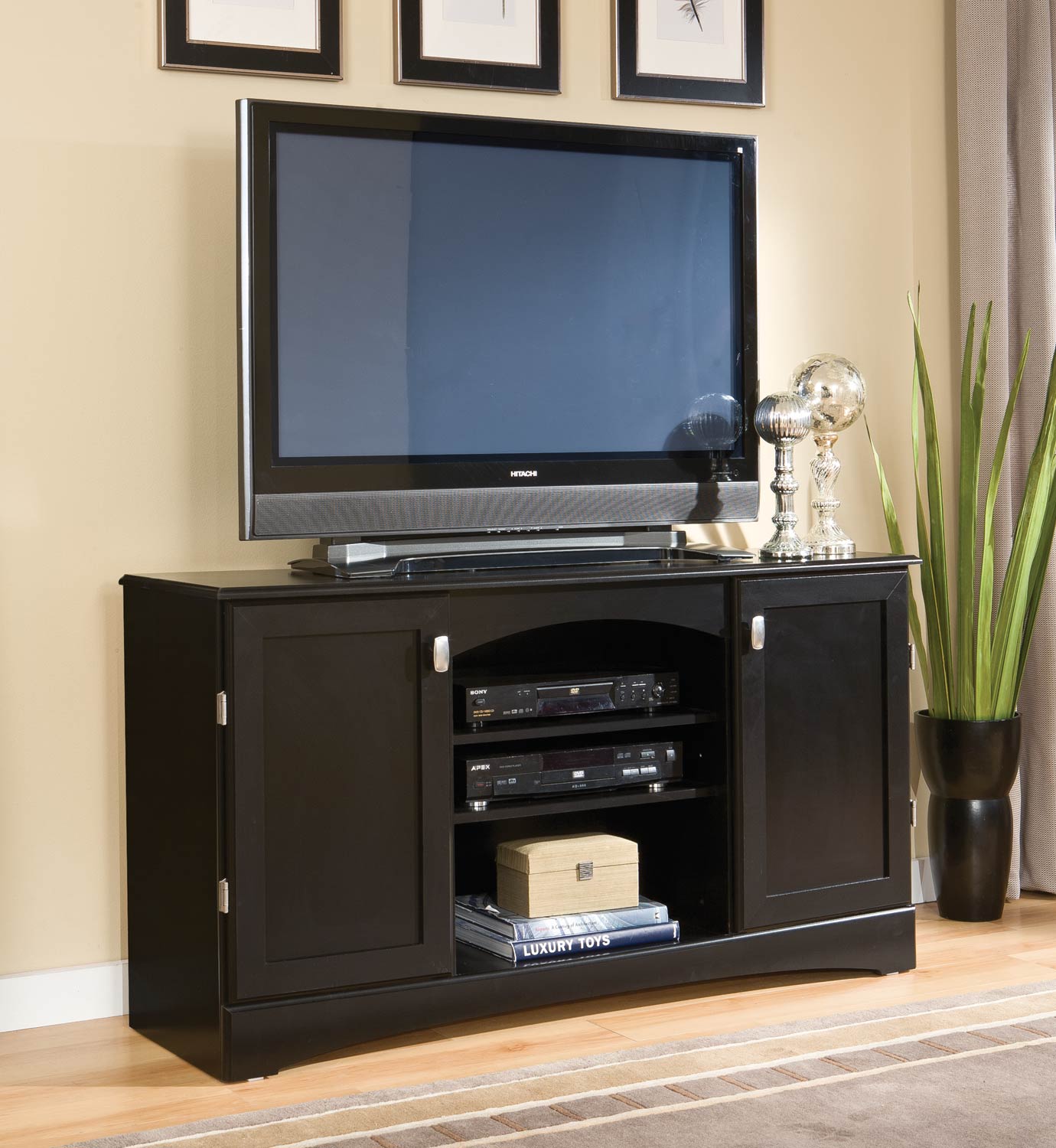 Kith Furniture 54-Inch Media Console - Stipple Black 54-275 at ...