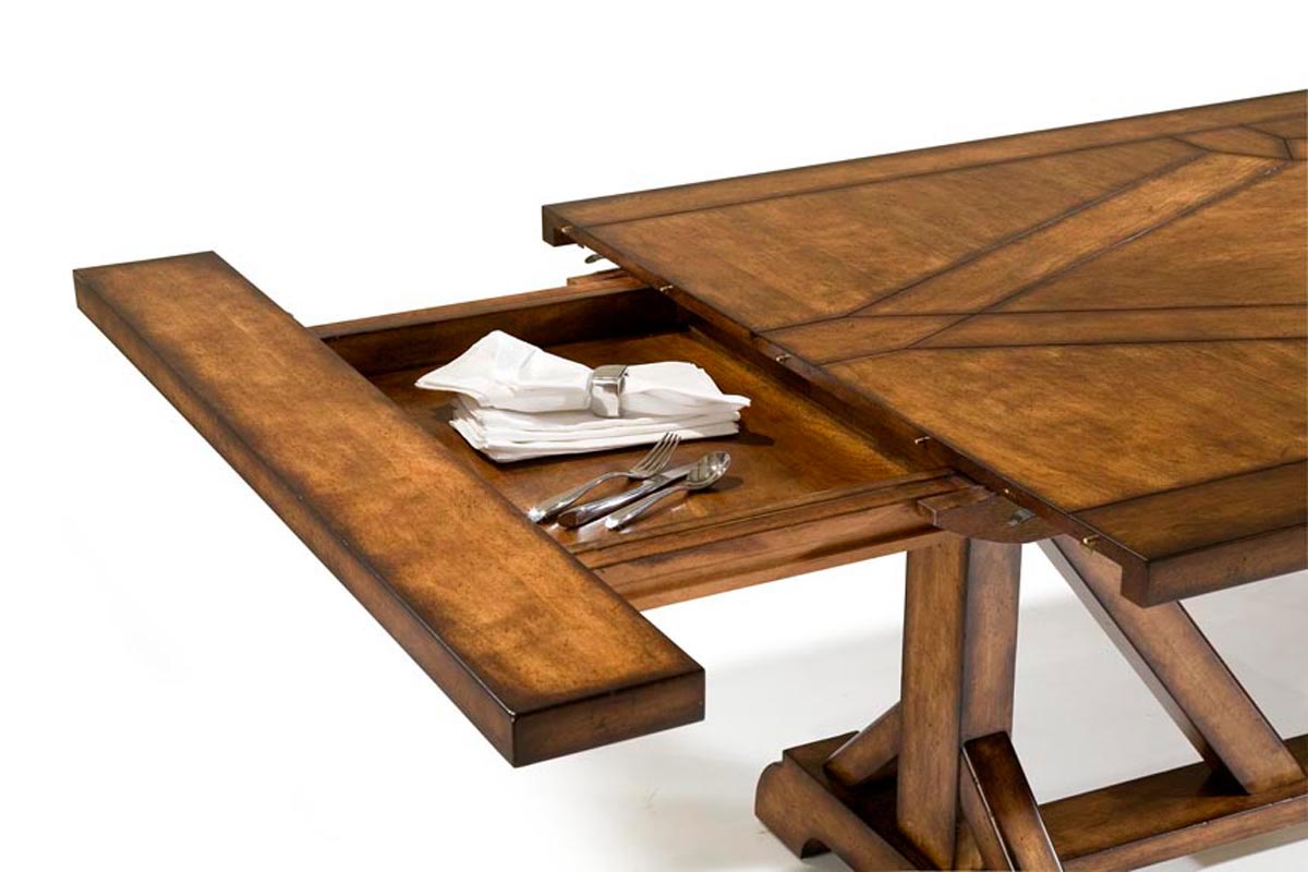 Legacy Classic Larkspur Rectangular Trestle Table 931-622 at Homelement.com