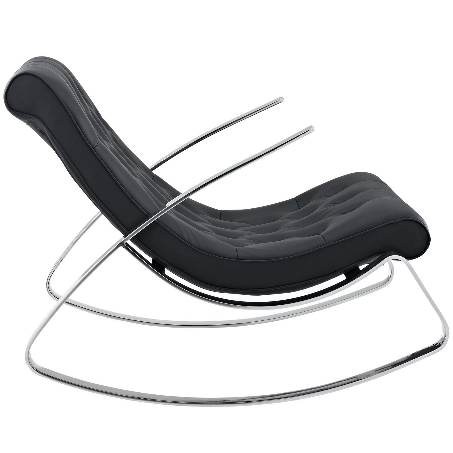 Modway Canoe Rocking Chair - Black MW-EEI-235-BLK at Homelement.com