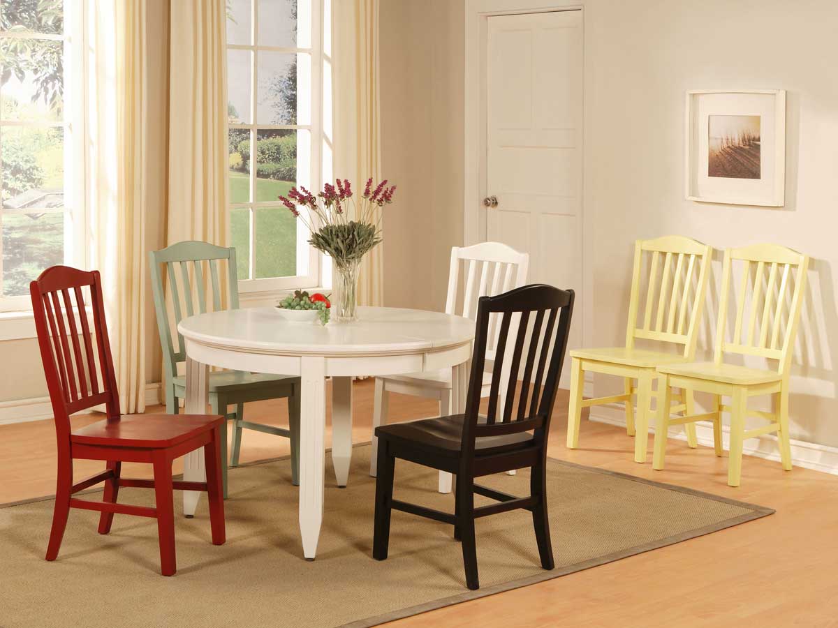 Powell Color Story Pure White Dining Table with Butterfly Leaf PW-270 ...