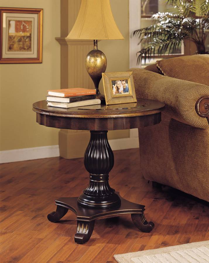 Powell Masterpiece Scalloped Apron Focal Table PW-465-350 at Homelement.com