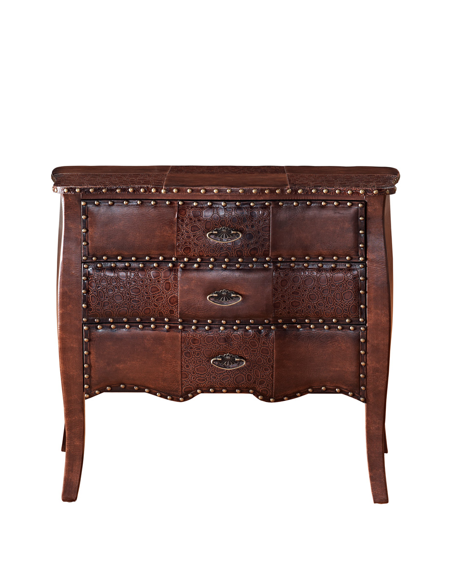 Powell Expedition 3-Drawer Bombe Chest - Chestnut PW-491-254 at ... Powell Expedition 3-Drawer Bombe Chest - Chestnut PW-491-254 at ...