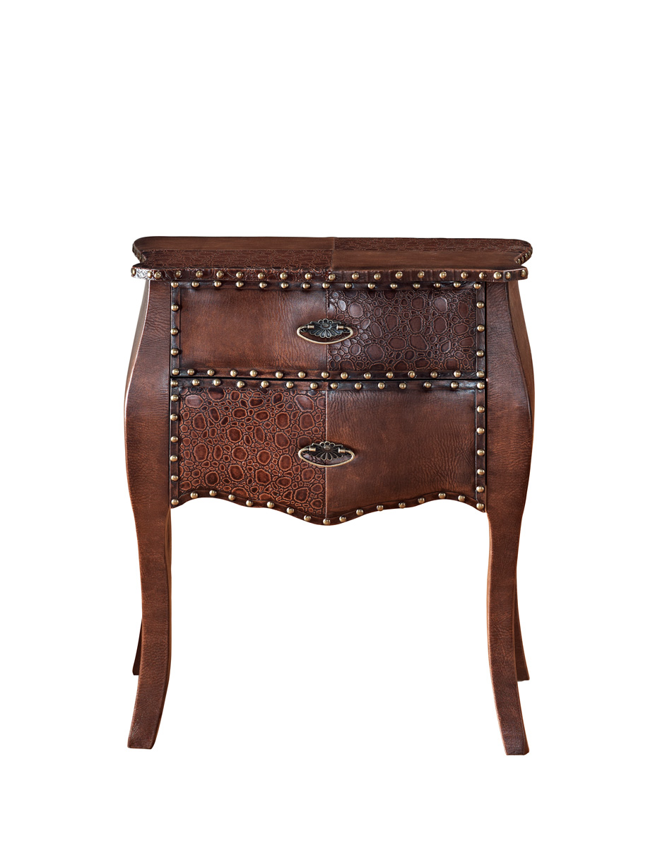 Powell Expedition 2-Drawer Bombe Chest - Chestnut PW-491-697 at ... Powell Expedition 2-Drawer Bombe Chest - Chestnut PW-491-697 at ...
