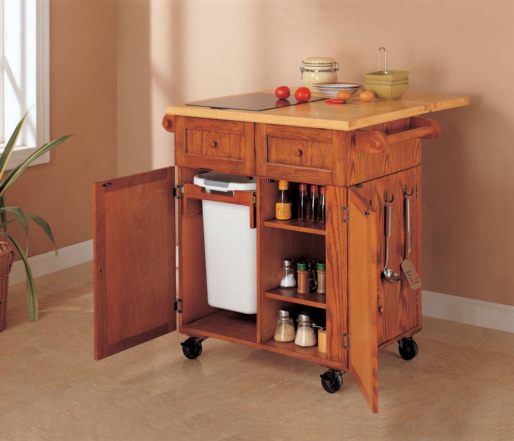 Powell Medium Oak Kitchen Butler PW-534-452 at Homelement.com