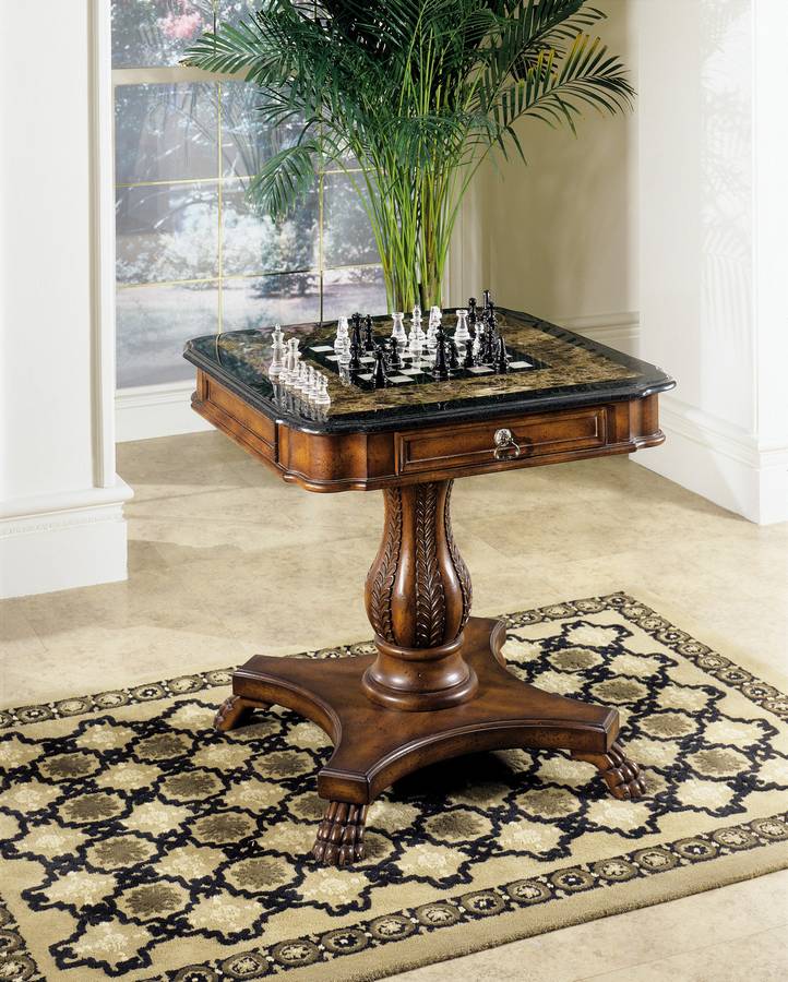 Powell Beacon Hill Game Table with Game Pieces PW-643-207 at Homelement.com