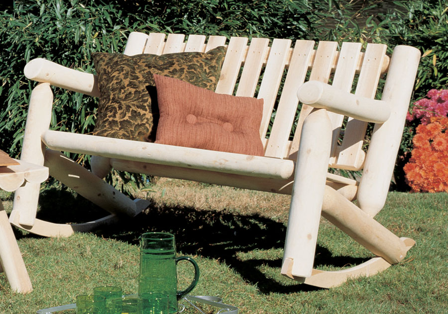 Rustic Cedar Cedar Looks Double Rocker Settee RC-6A at Homelement.com
