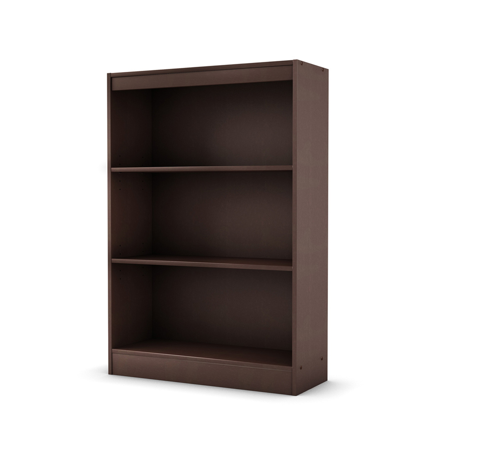 South Shore Smart Basics 45 Inch Height Chocolate Shelf Bookcase ...