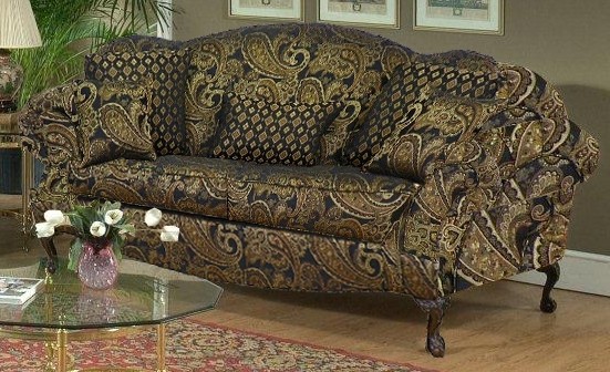 Triad Upholstery Queen Elizabeth Sofa - Candy Tuft Storm 2000-S-CTS at ...