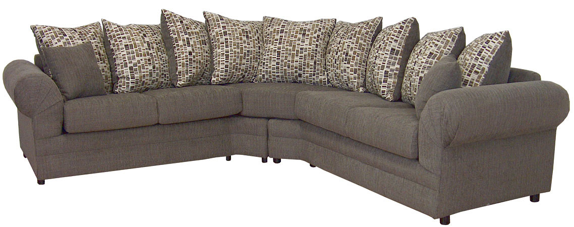 Triad Upholstery 2951 Series Impulse Grey Sectional Sofa 2951-SEC-IG at ...