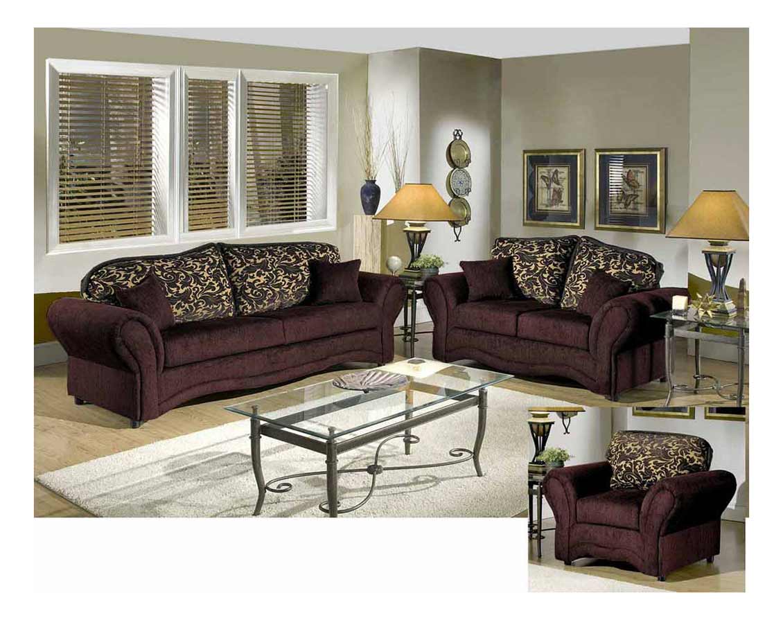 Triad Upholstery 3250 Series Radar Chocolate Sofa Set 3250-SLC-RC-Set ...