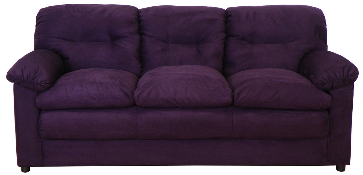 Triad Upholstery Lisa Sofa Set - Bulldozer Eggplant 6300-BE-SET at ...