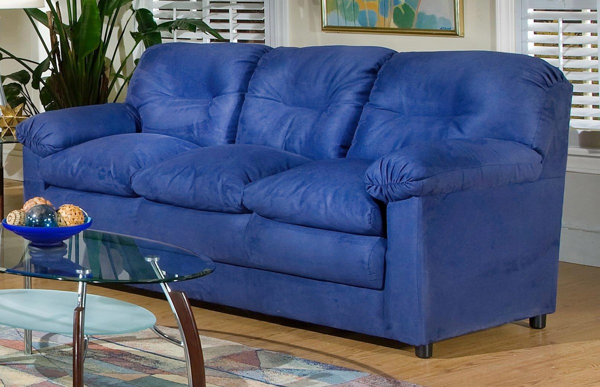 Triad Upholstery Lisa Sofa Set - Cobalt Blue 6300-CB-SET at Homelement.com