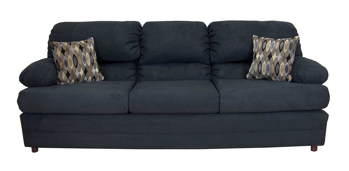Triad Upholstery Clara Sofa Set - Bulldozer Black 6525-SLC-BBLK-Set at ...