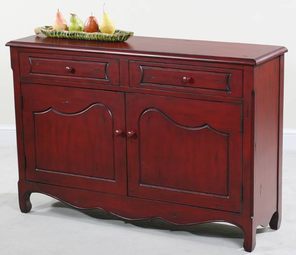 Ultimate Accents Rachel Distressed Red Cupboard 50776CB at Homelement.com