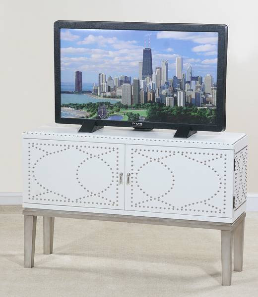 Ultimate Accents Contempo Blanco Flatscreen Console 55140CO at ...